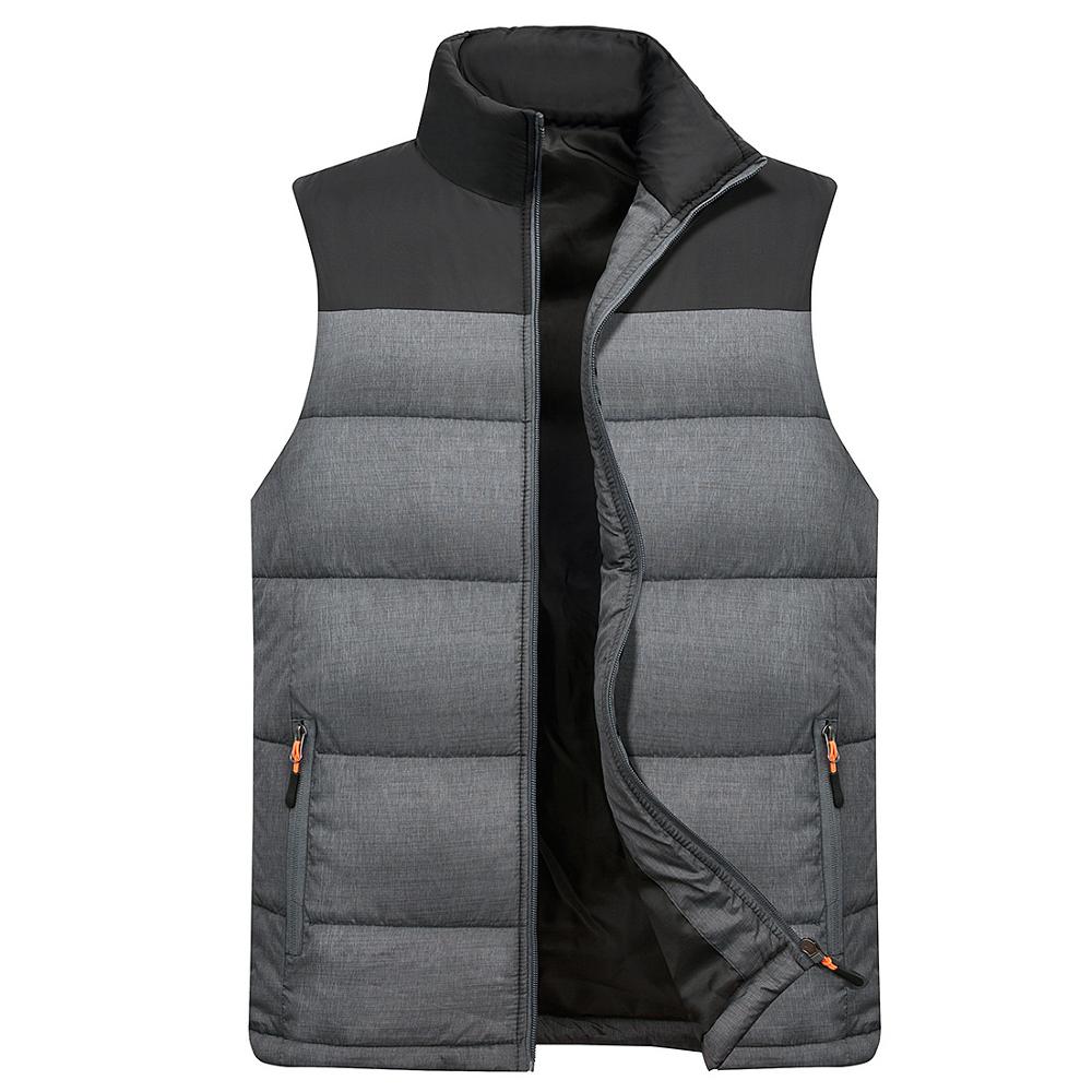 Company uniform work puffer vest for men