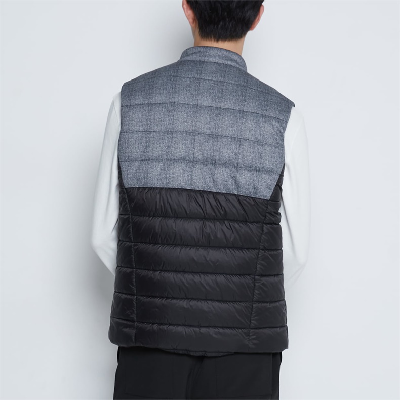 Custom winter puffer vest for men