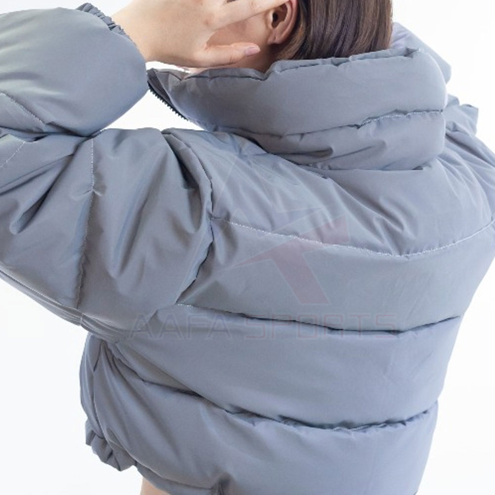 Fashion Warm Shiny Padded Short Puffer Jacket
