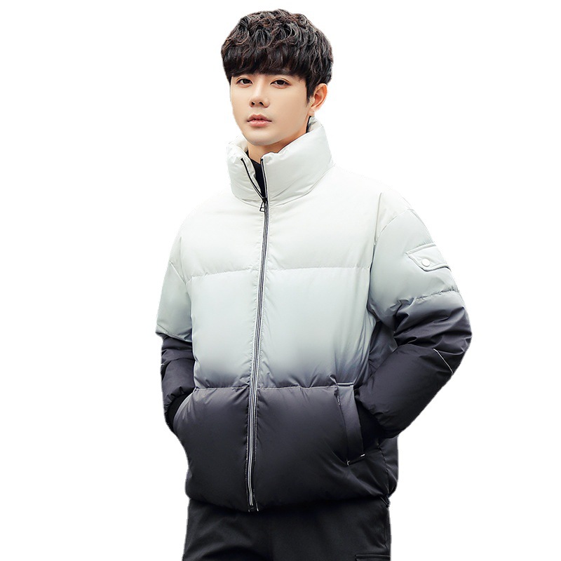 Gradient men’s casual fashion brand puffer jacket
