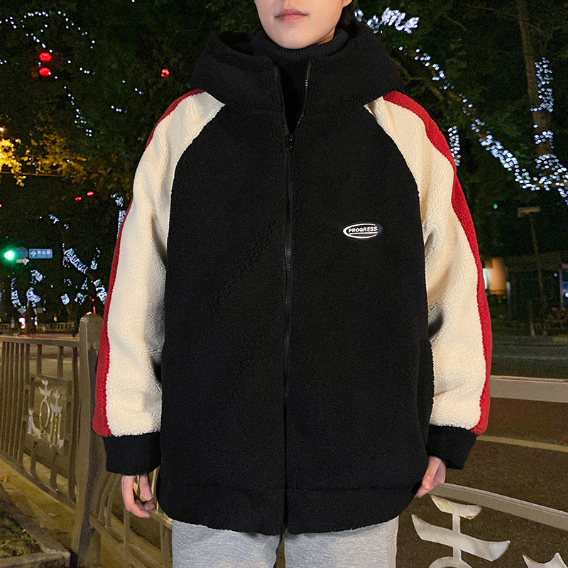 Ins warm Japanese retro fleece jackets