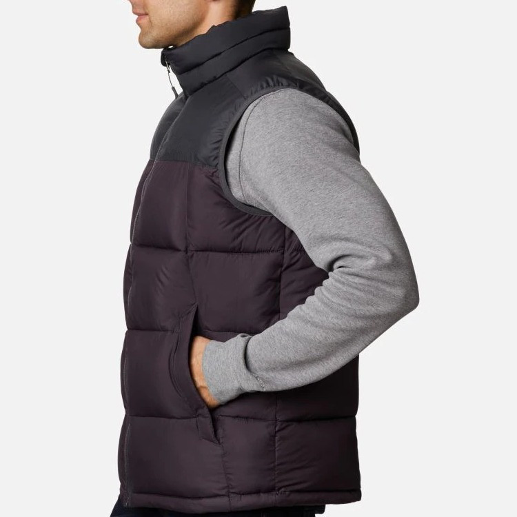 Latest design black mens puffer vest