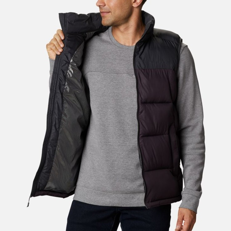 Latest design black mens puffer vest