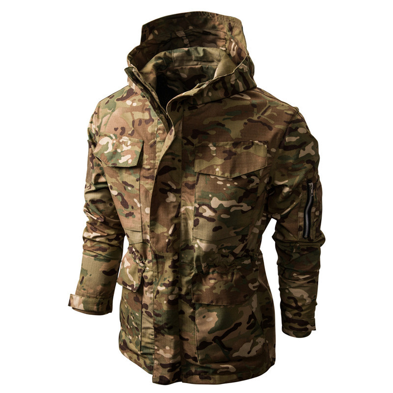 Multifunctional tactical hood man's camo jackets