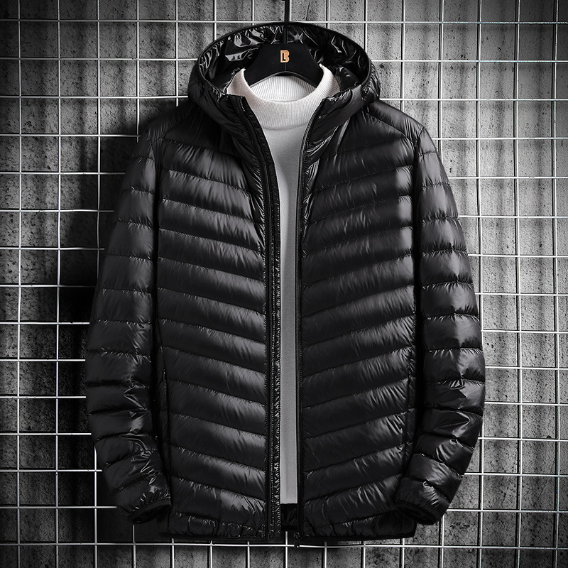 New men’s lightweight down jacket in winter
