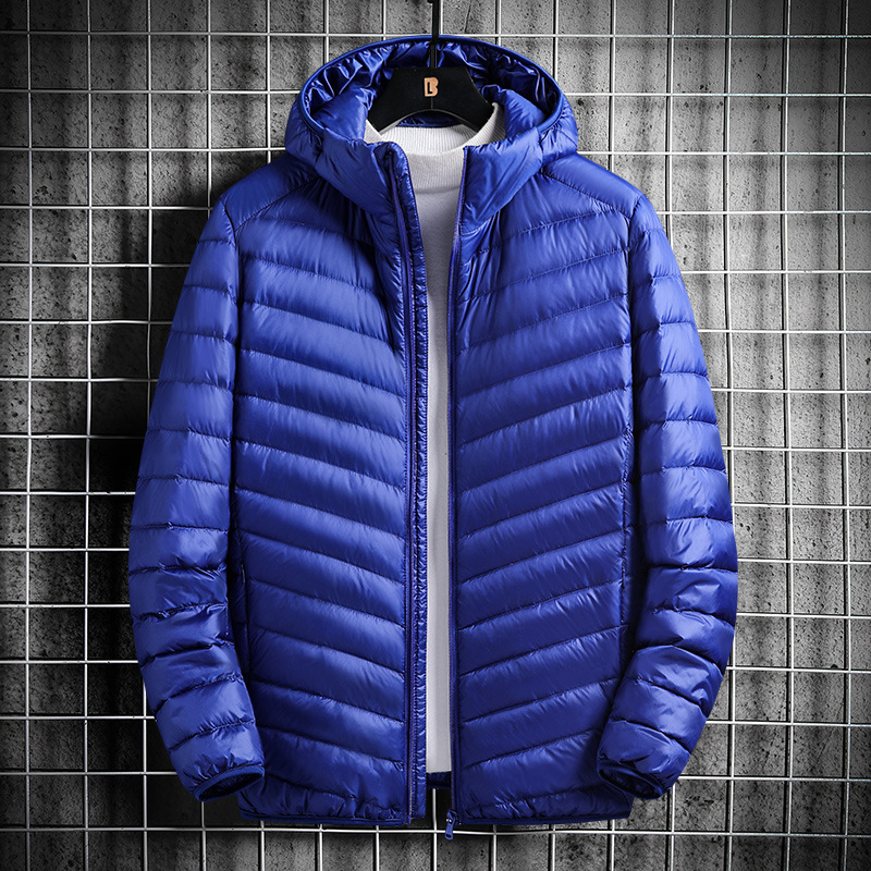 New men’s lightweight down jacket in winter