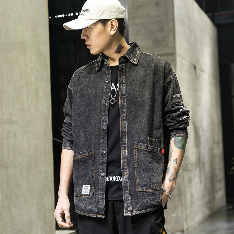 New style lapel fashion jean jacket