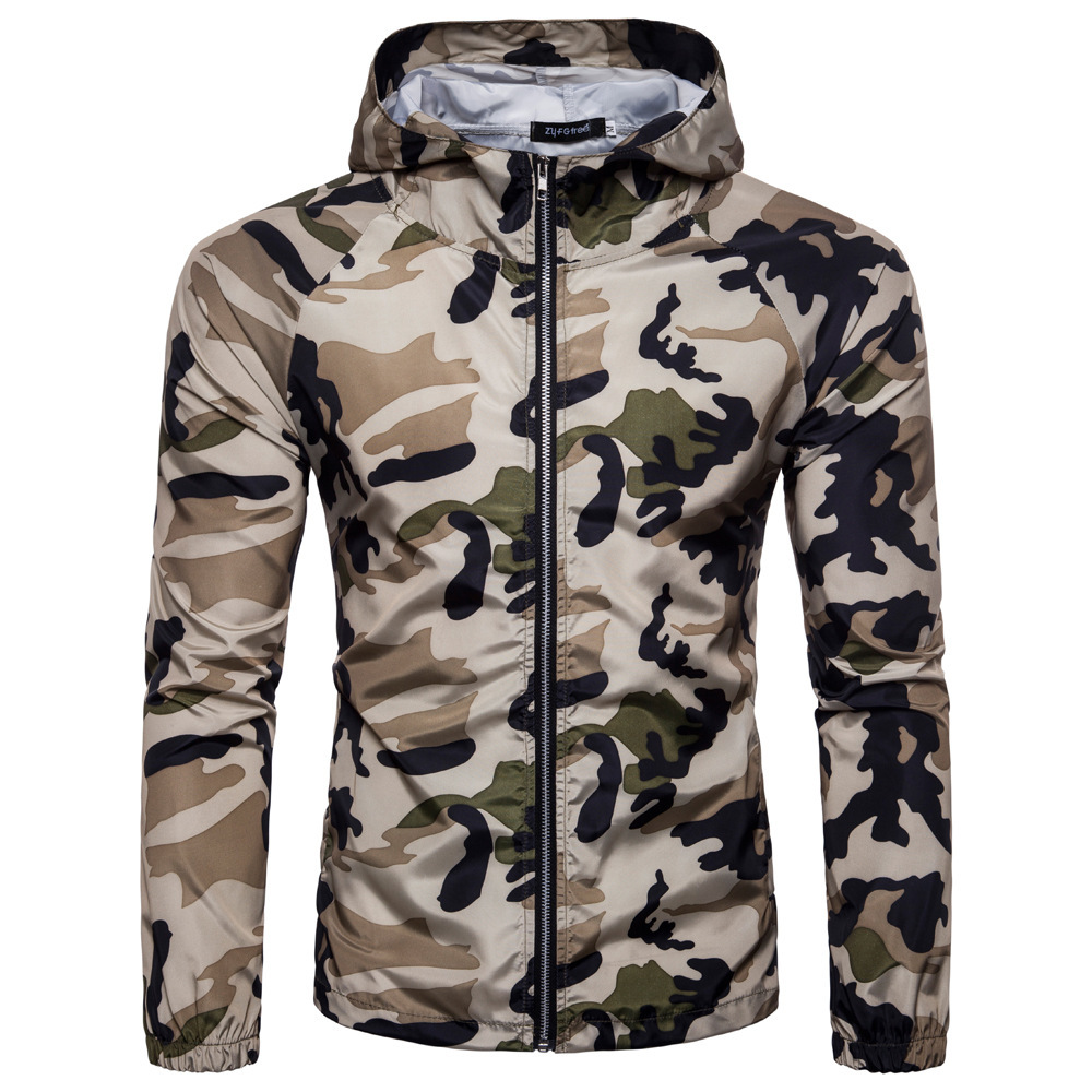 Outdoor sun protection hood camo jackets