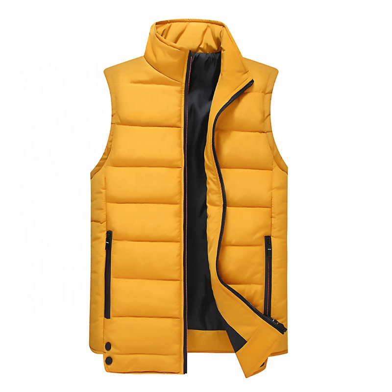 Uniform work puffer vest with custom logo